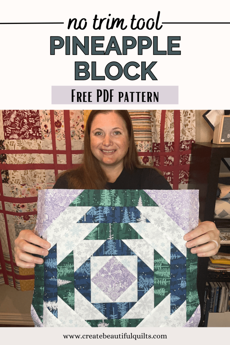 No Trim Tool Pineapple Quilt Block! – Create Beautiful Quilts
