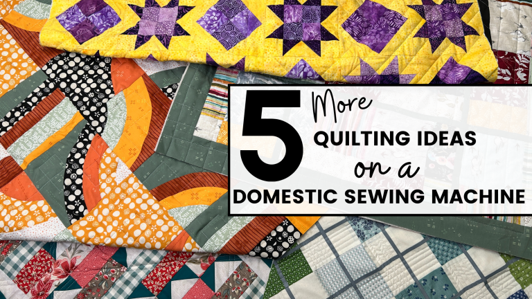 5 Easy Quilting Designs on a Domestic Sewing Machine – Create Beautiful ...